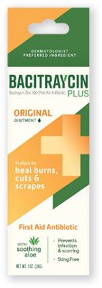Bacitraycin Plus - Bacitracin Healing Ointment for Cuts, Scrapes and Burns