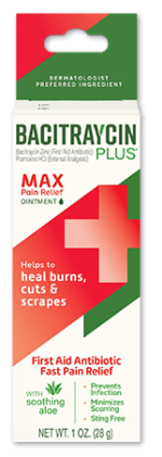 Bacitraycin Plus - Bacitracin Healing Ointment for Cuts, Scrapes and Burns